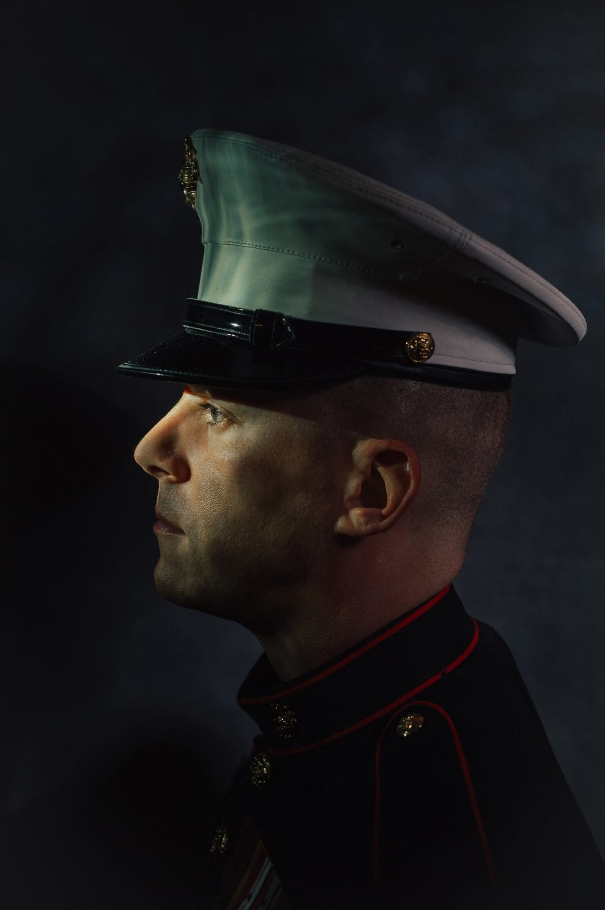 Fine art portrait photographer shoots US Marine Veteran Steve Pagano